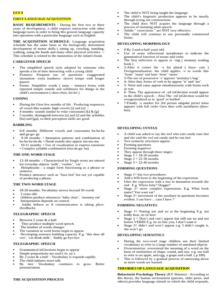 LCS Final Term | PDF | Multilingualism | Word