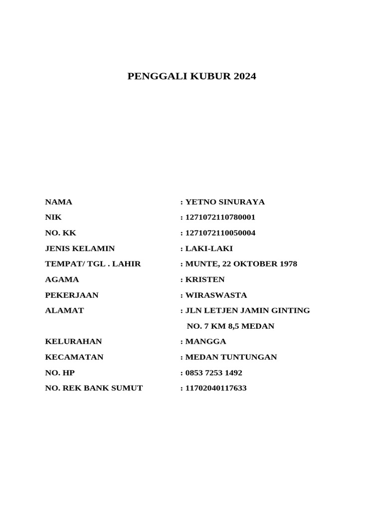 Penggali Kubur 2024 | PDF | Politik | Perjalanan