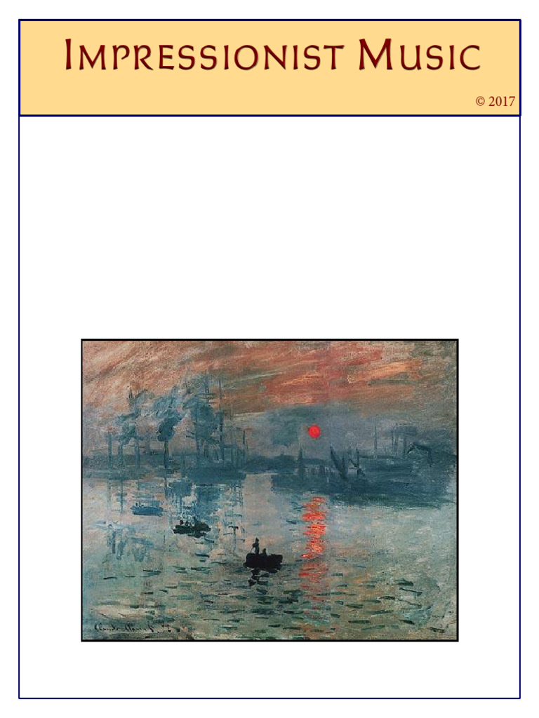 5-3 Impressionist Music | PDF | Impressionism | Musical Compositions