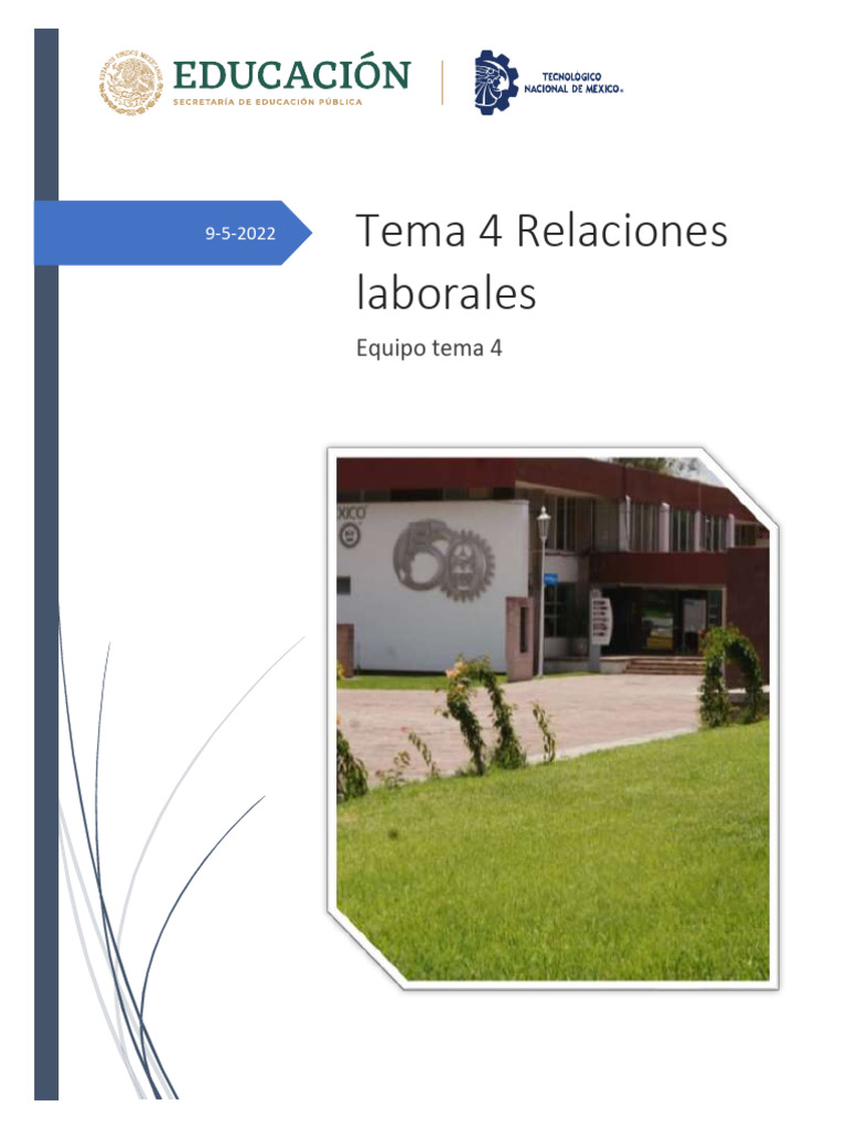 Unidad 4, Relaciones Laborales | PDF | Reclutamiento | Gestión de ...