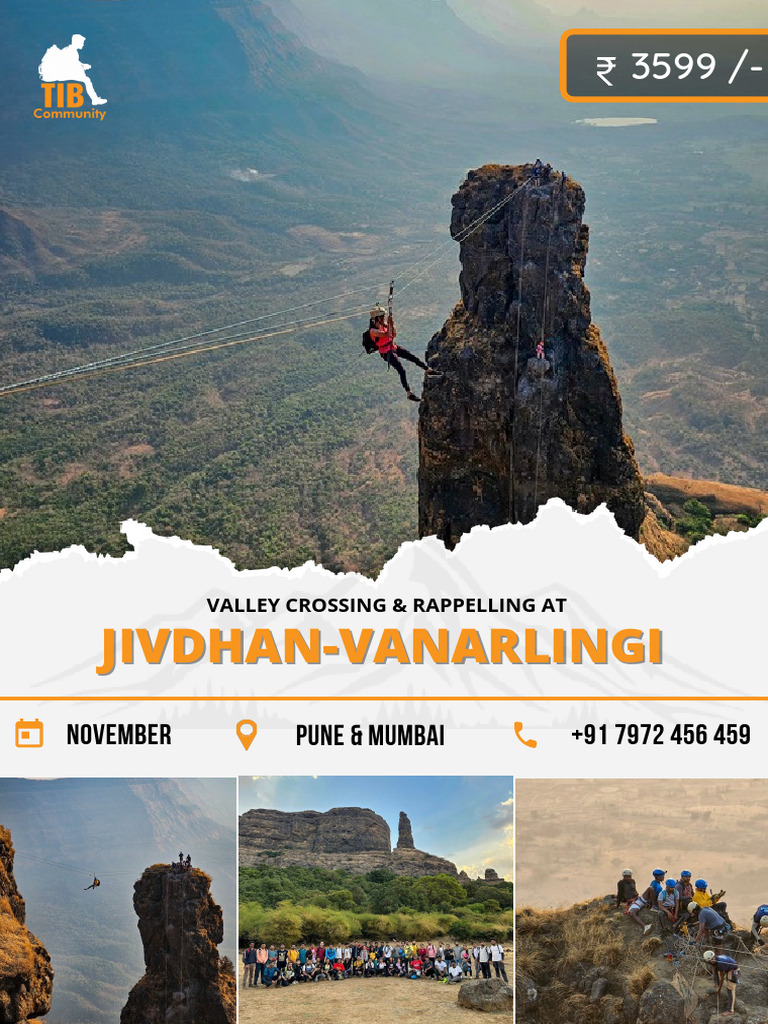 Jivdhan Valley Crossing and Rappelling Nov 2024-1 | PDF