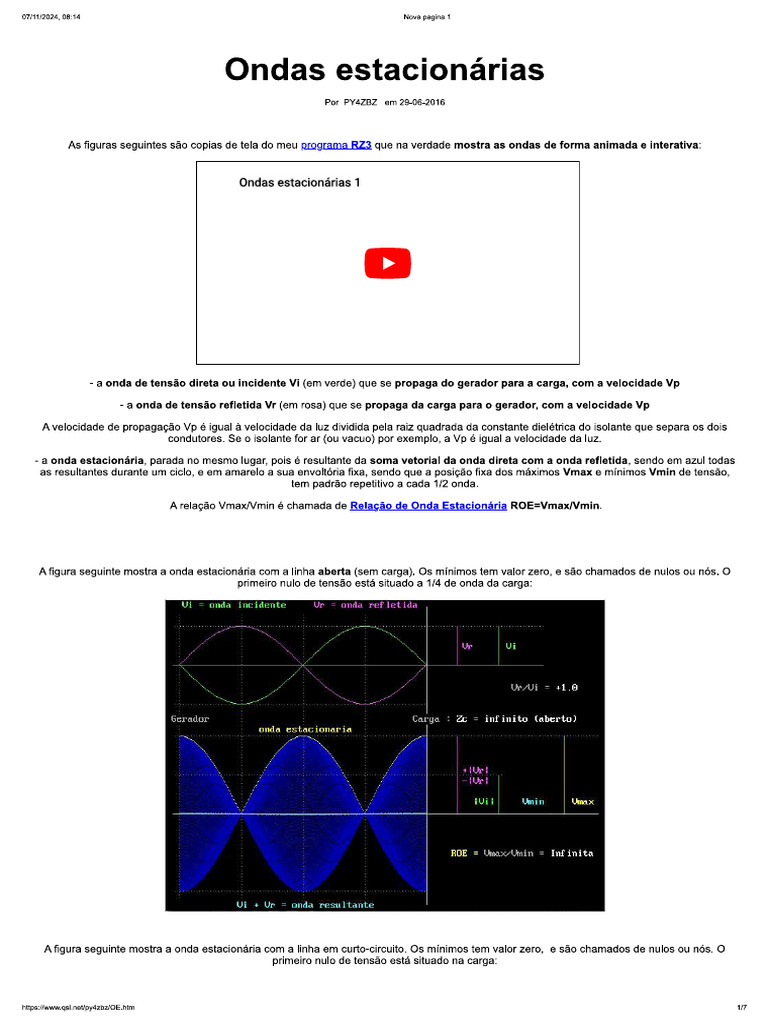 Onda Estacionaria Py4zbz | PDF