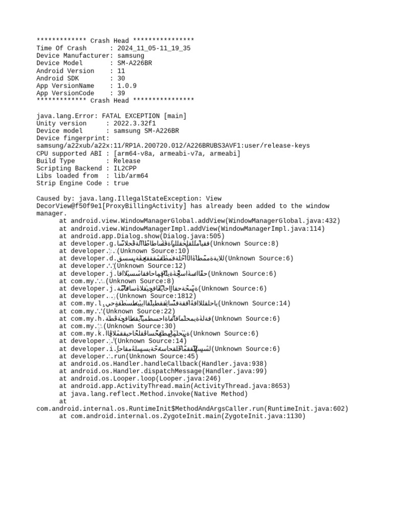 Mod Menu Crash 2024 11 05 11 19 35 Pdf Java Programming Language Android Operating System