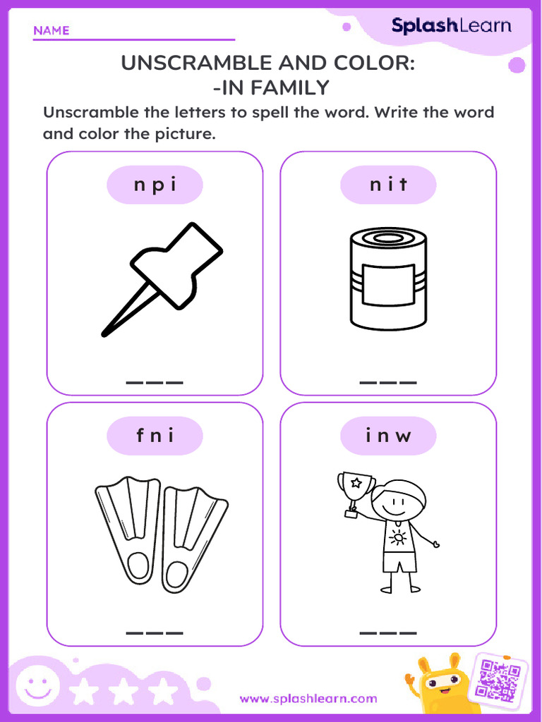 Unscramble Family Words Activity | PDF