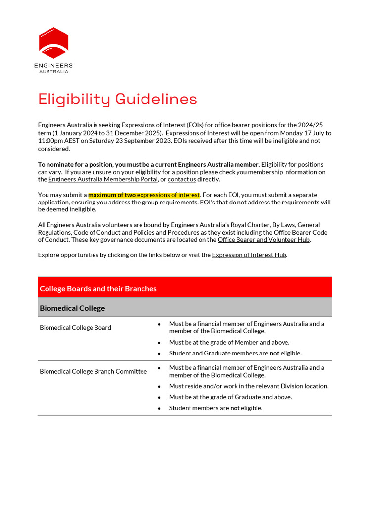 2023 EOI - Eligibility Guidelines V3.0 2023-09-21 03 - 13 - 11 | PDF ...