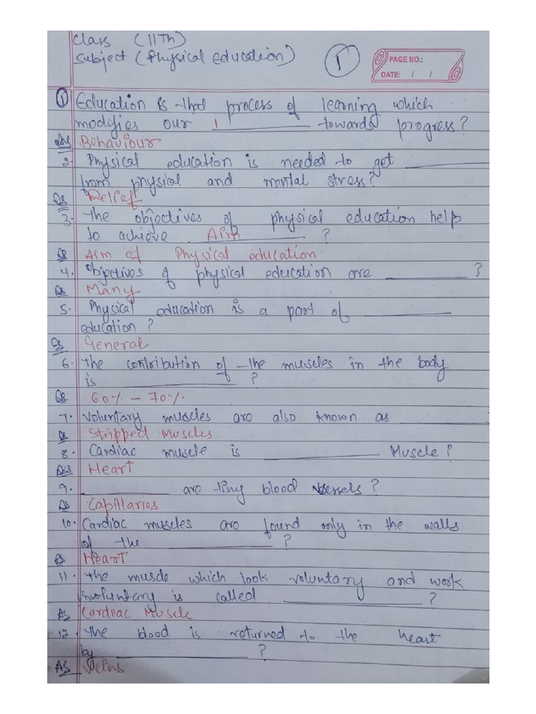 MCQs (Class - 11th Phe) | PDF