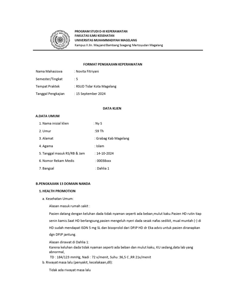 Askep - Nstemi Novita Fix | PDF