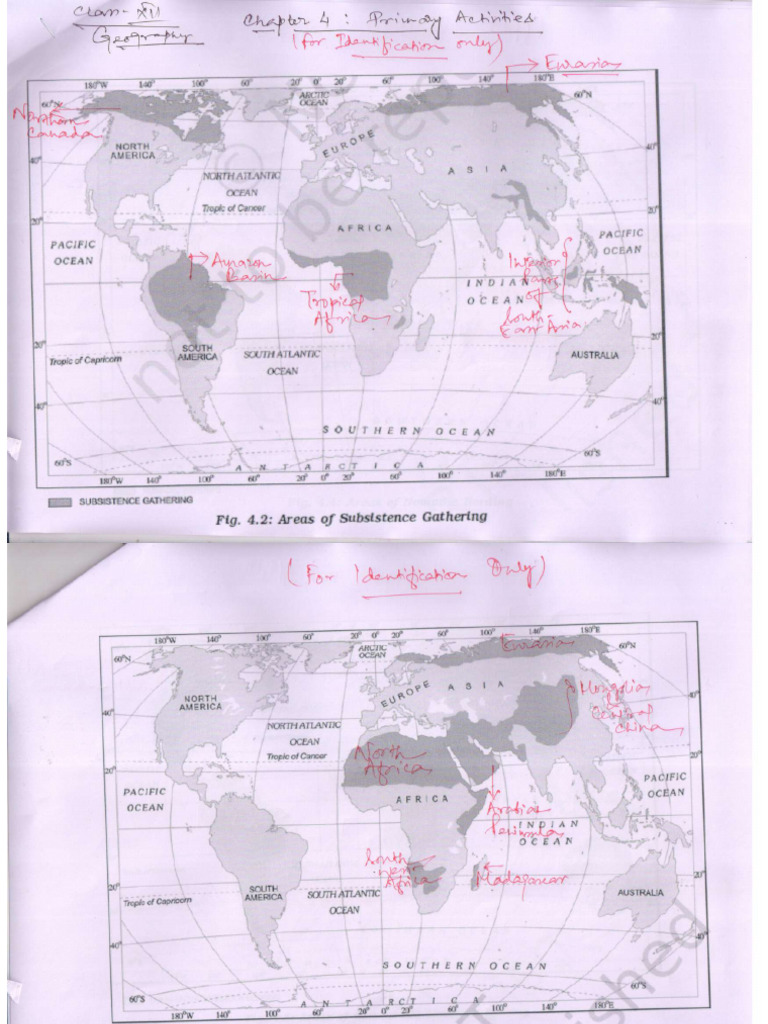 Xii Geo World Map Items | PDF