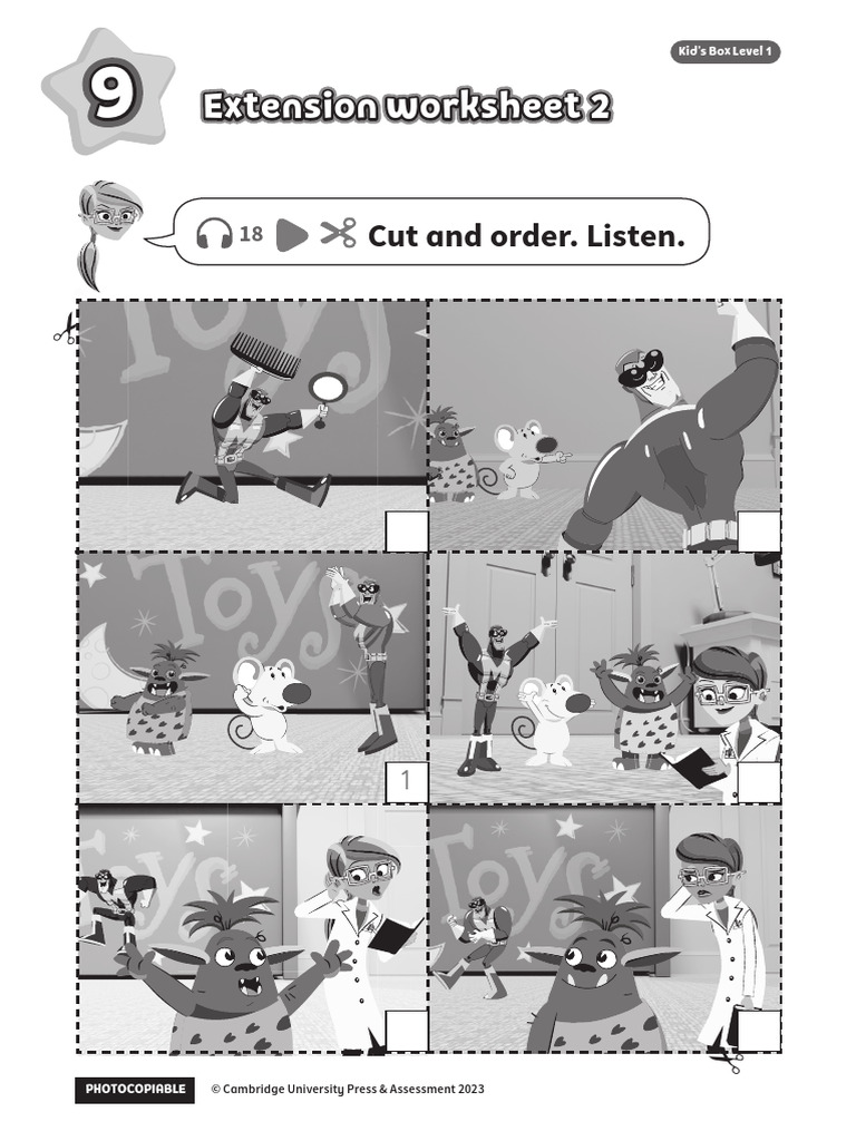 KidsBox Level1 Unit9 Extension Worksheet 2 | PDF