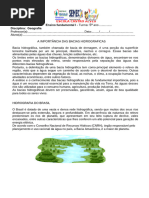 Atividade-Bacias Hidrográficas | PDF | Bacia hidrográfica | Água