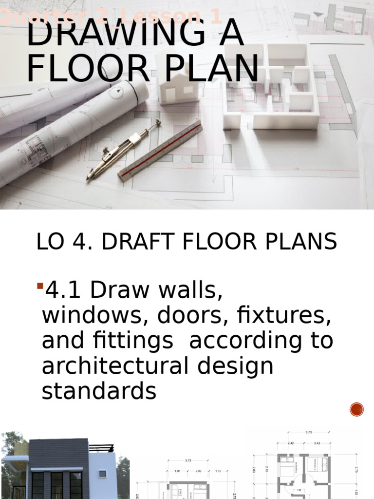 STEPS IN DRAWING A FLOOR PLANwith Wall and Door Sizes | PDF | Foot ...