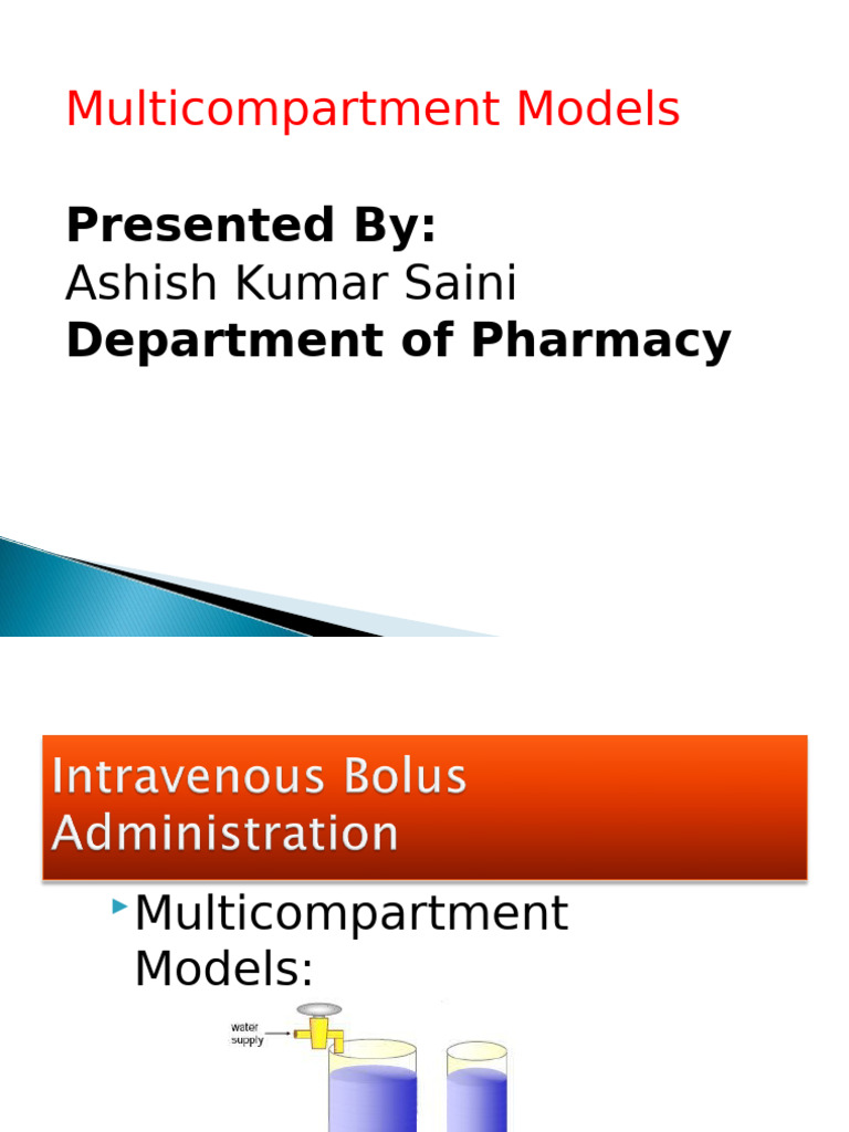 4 Multicompartment IV Bolus | PDF | Pharmacokinetics | Pharmaceutics