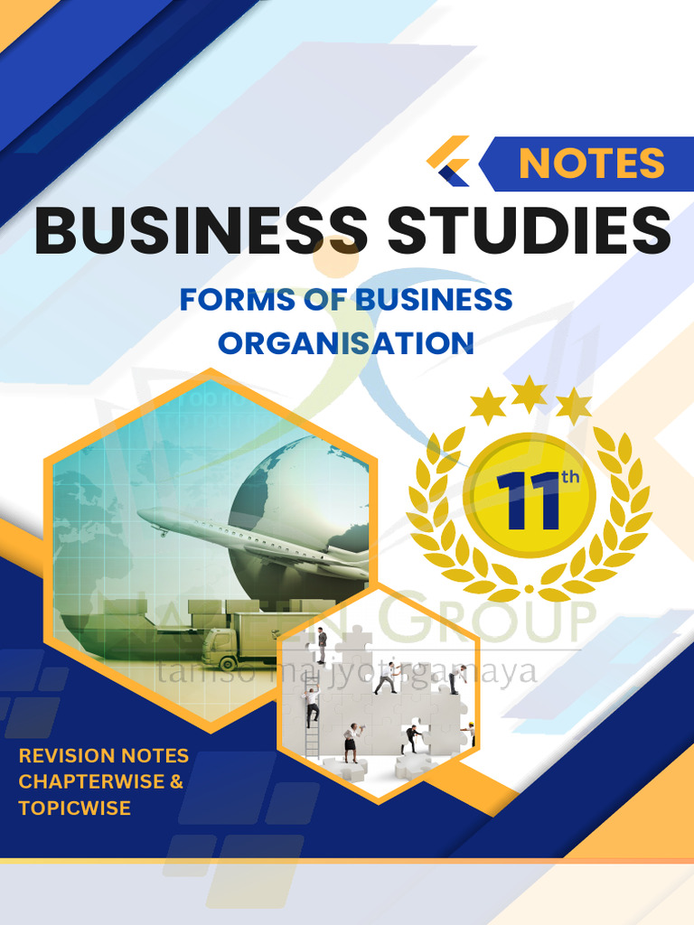 CLASS XI BST Chapterwise Topicwise Notes Chapter 2 Forms of Business ...