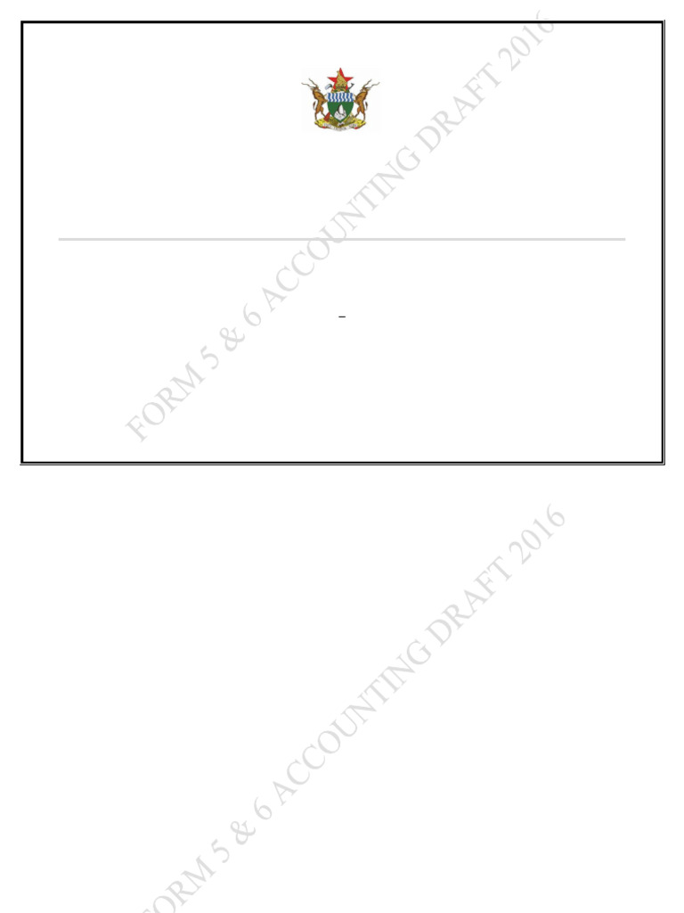 ZIMSEC A Level Accounting Syllabus 2025 | PDF | Debits And Credits ...