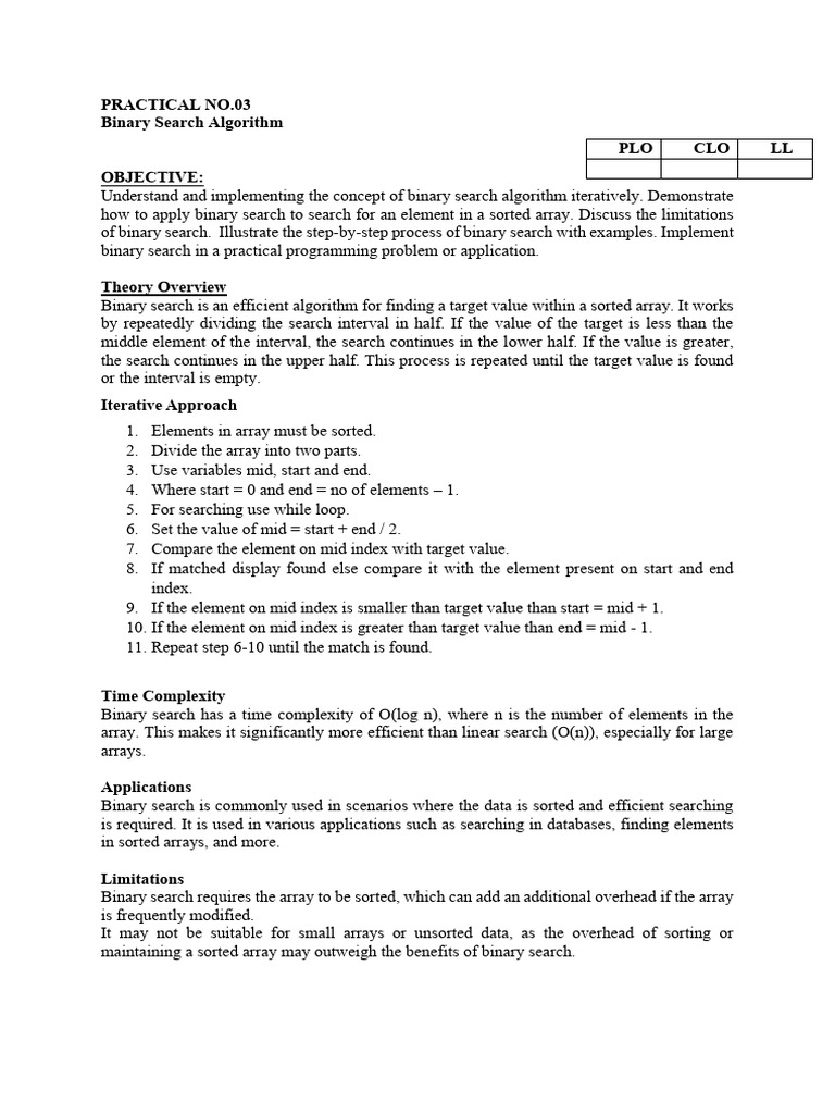 Lab Manual DSA Week 3 & 4 | PDF | Time Complexity | Theoretical Computer Science