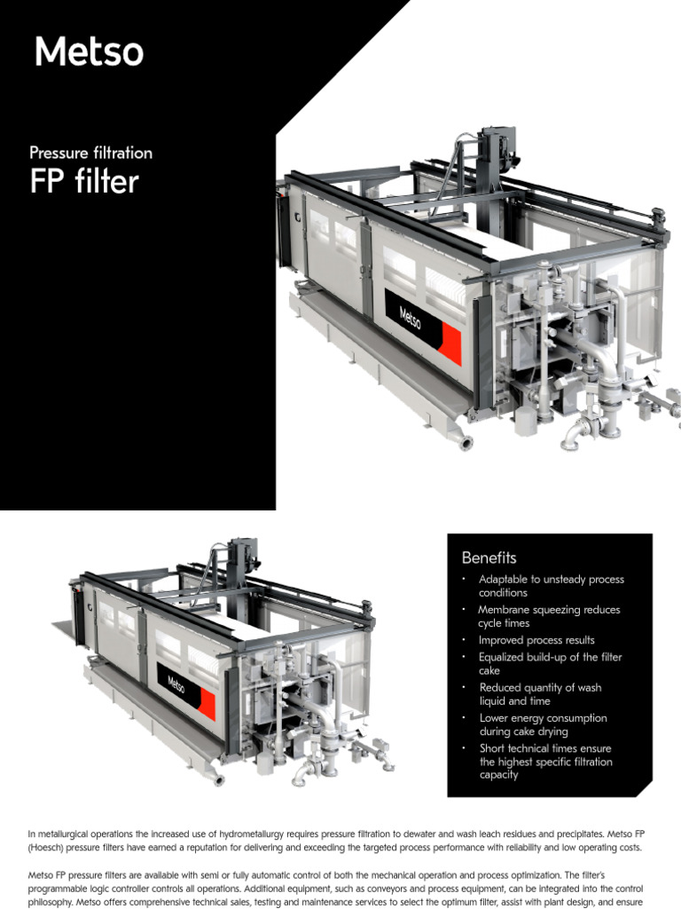 Brochure Metso FP Filter Web | PDF | Filtration