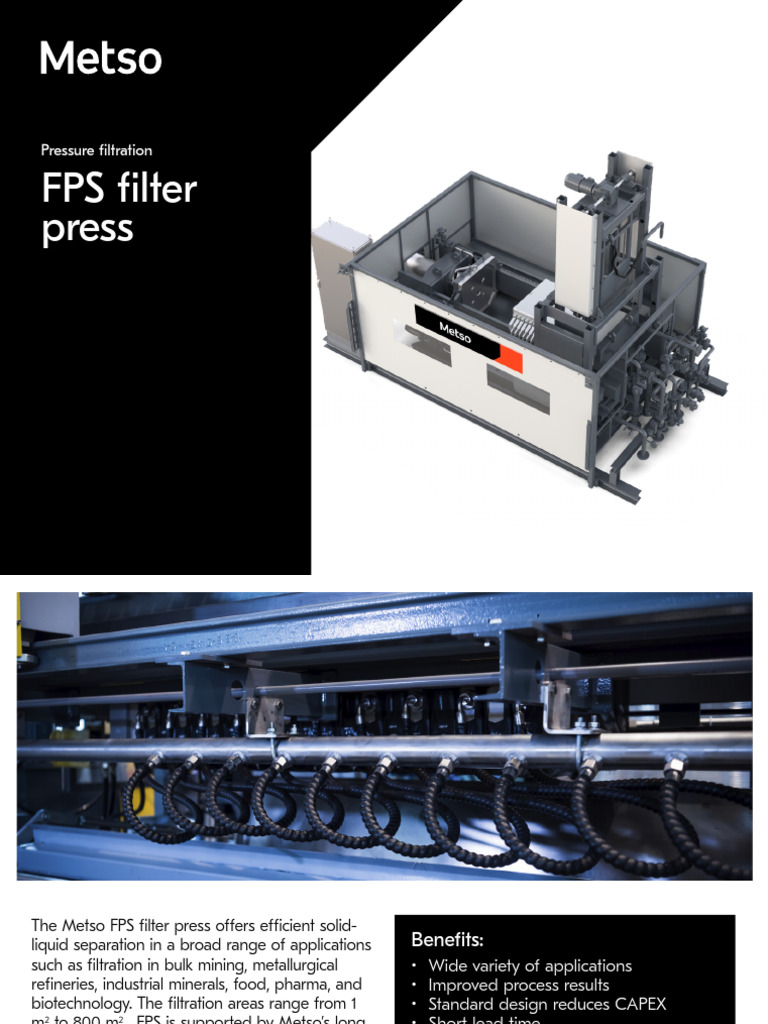 Metso FPS Filter Press Overview | PDF | Filtration | Mechanical Engineering