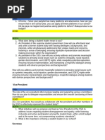 List of Questions For Upcoming Miting de Avance | PDF | Human Communication