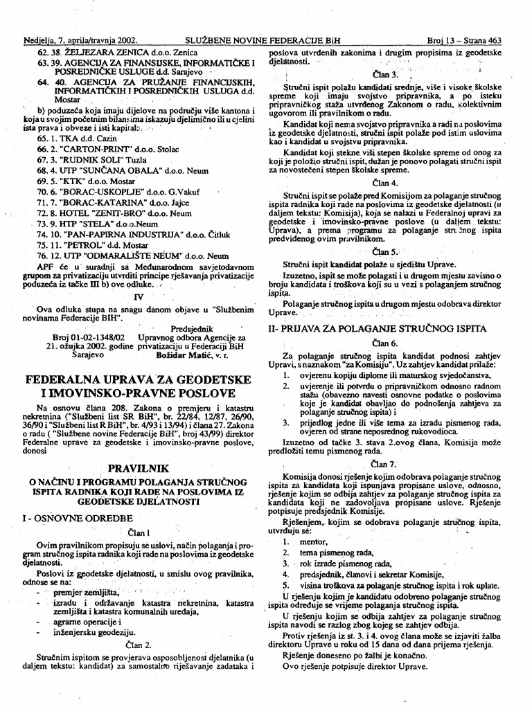 PRAVILNIK o Nacinu I Programu Polaganja Strucnih Ispita Radnka Koji Rade Na Poslovima Iz ...