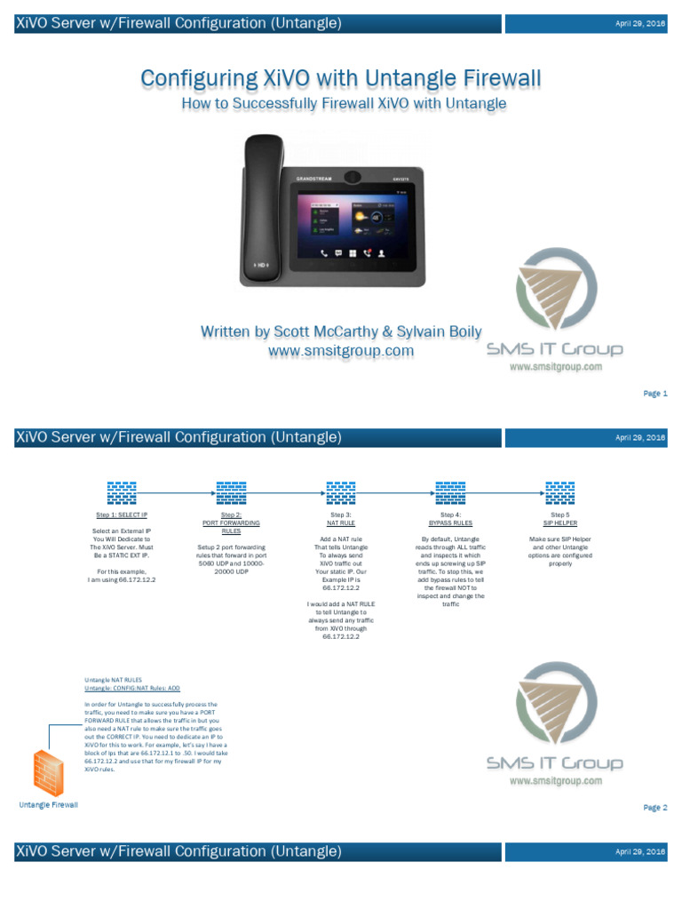 How To Configure Untangle Firewall | PDF | Session Initiation Protocol | Networking Standards