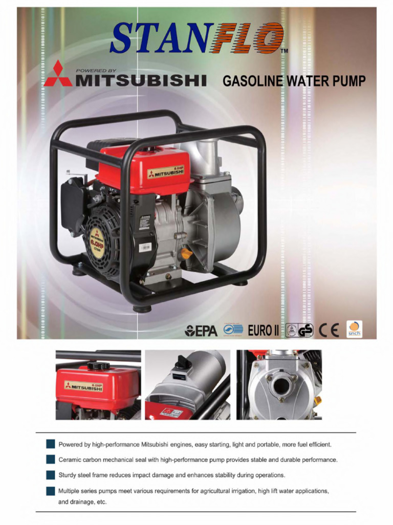 STANFLO-GASOLINE-Water Pump-Cat | PDF