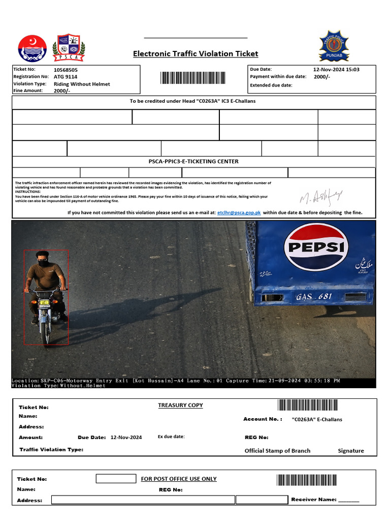 Atg 9114 | PDF | Traffic Ticket | Transport