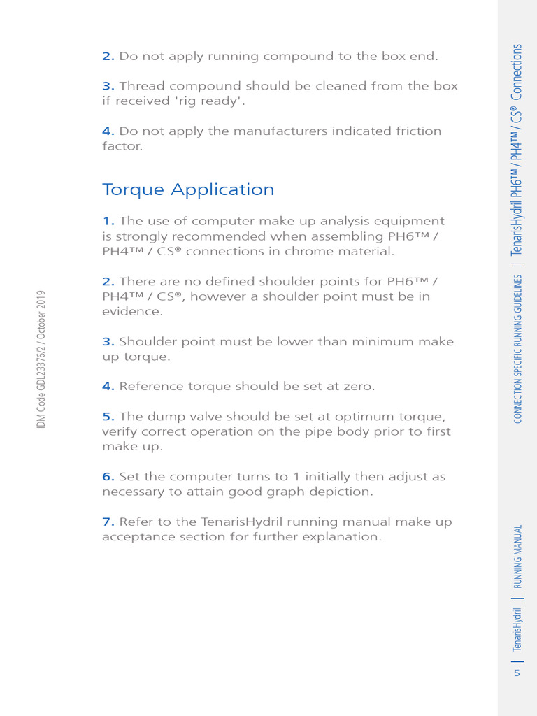 Thread Compound Application | PDF