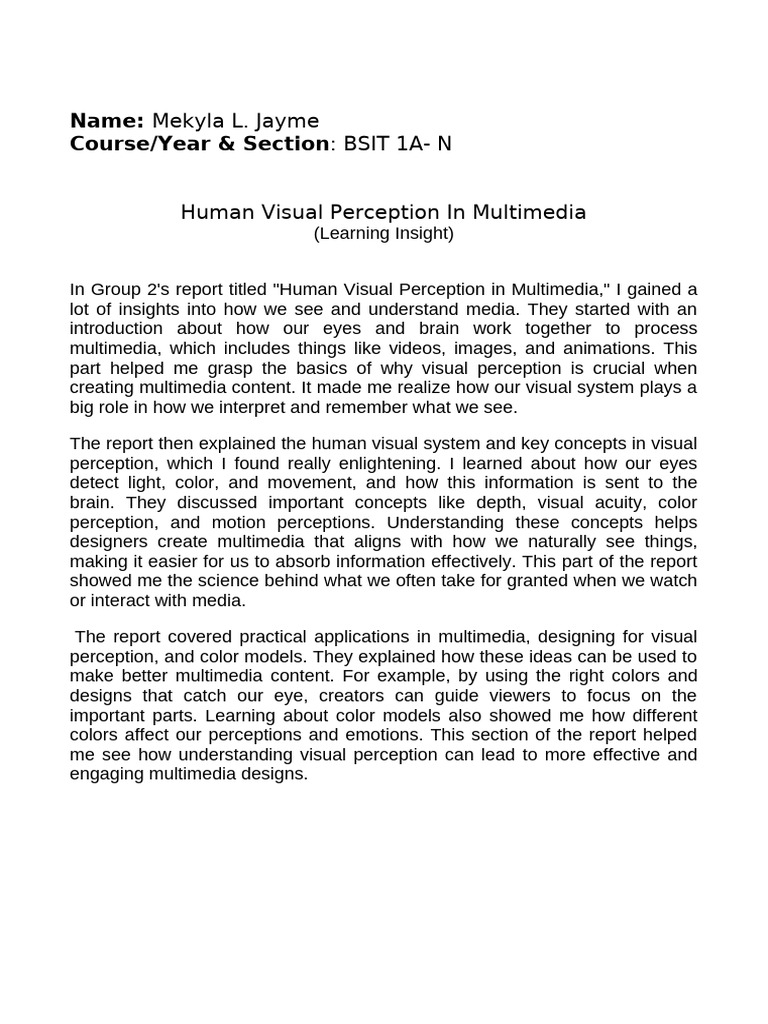 Human Visual Perception in Multimedia.1730974896403 | PDF