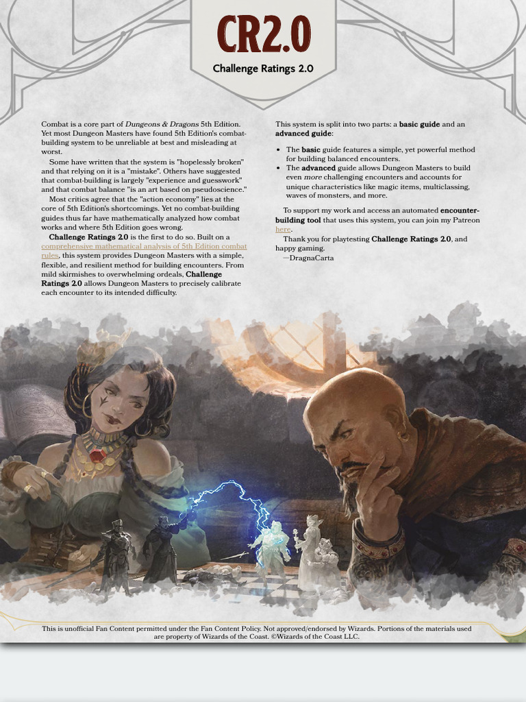 Challenge Ratings 2.0 Guide | PDF | Dungeons & Dragons | Role Playing Games