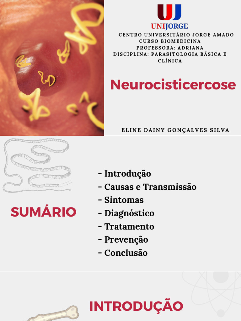 Neurocisticercose: Causas, Sintomas e Tratamento | PDF | Ciências da ...