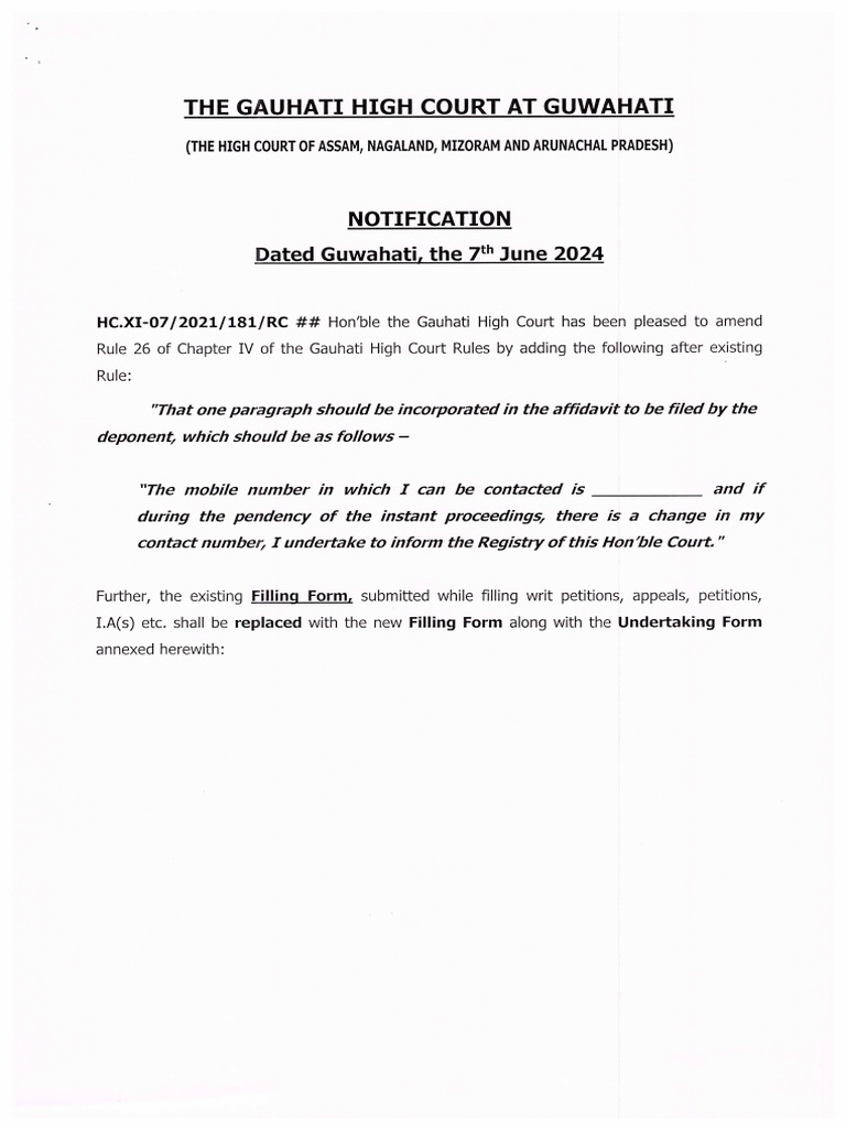 notification-07-06-2024 | PDF | Judiciaries | Justice