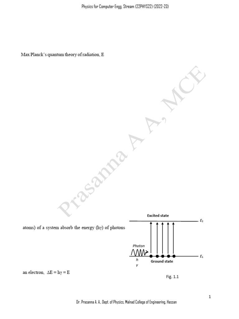 Module 2 - Photonics - DR Prasanna A A - Cs Stream | PDF | Laser ...