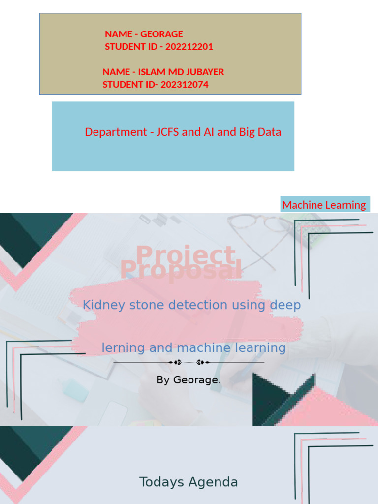 Kidney Stone Project Proposal Presentation | PDF | Medical Imaging ...