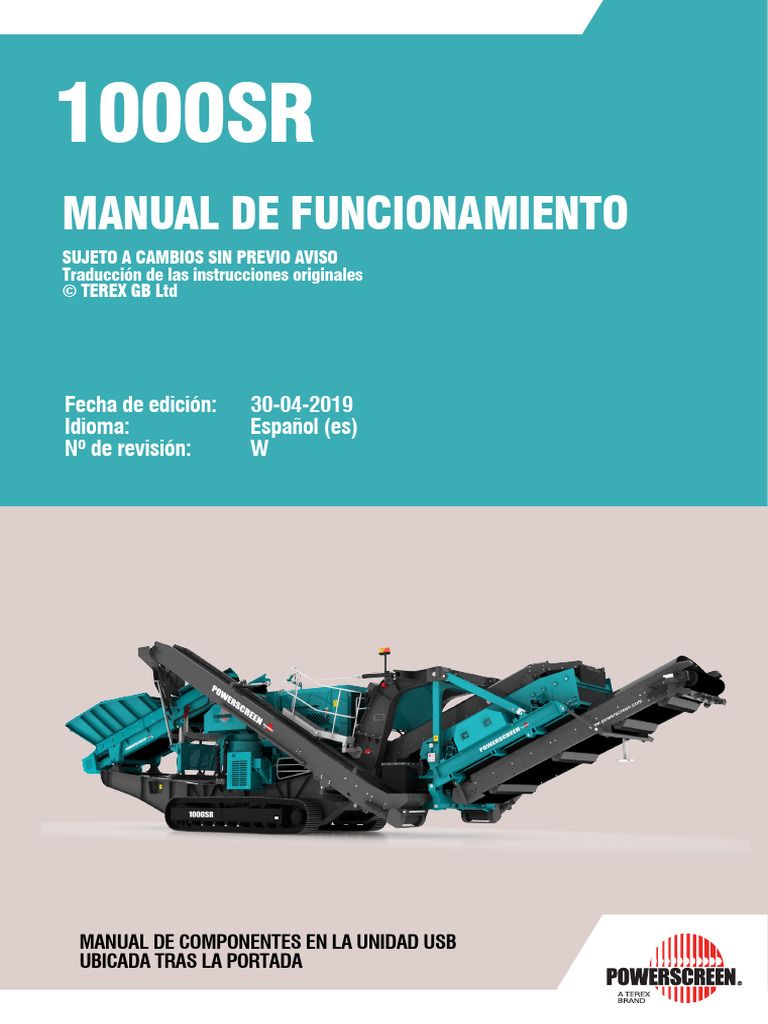 Manual de Usuario 1000SR | PDF | Motores | ruido