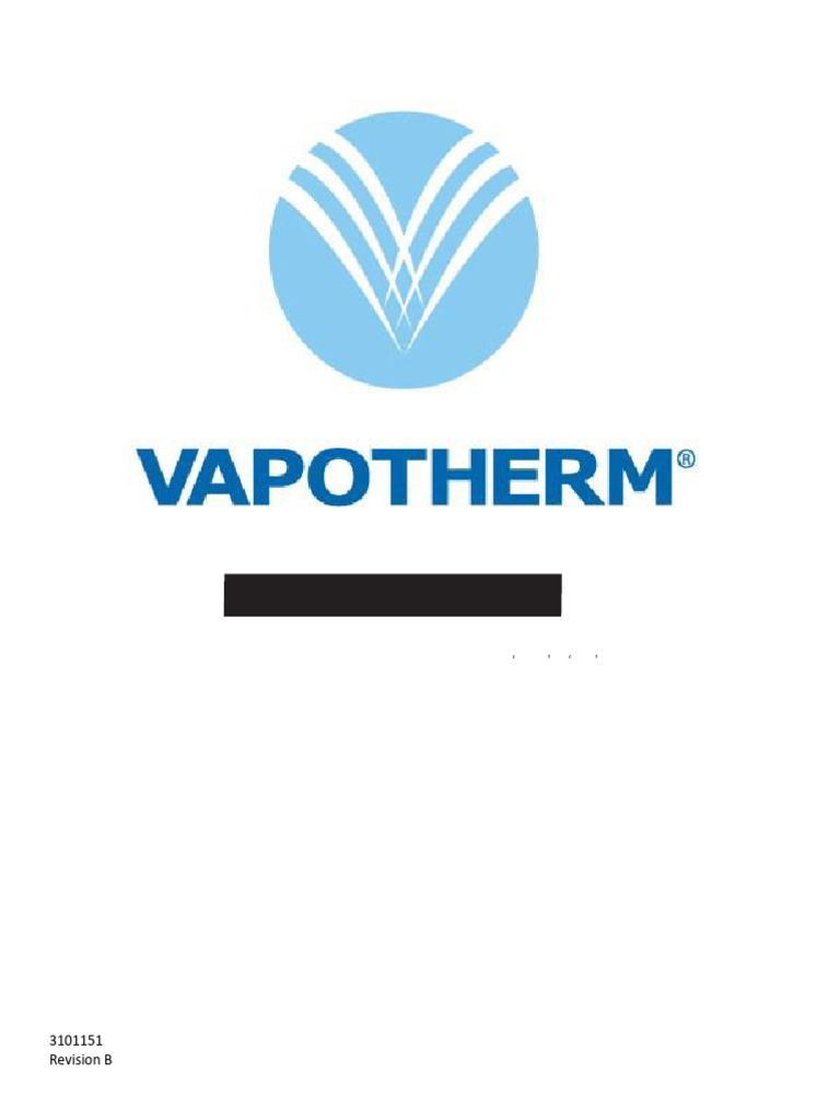 Vapotherm Precision Flow Plus Technical Service Manual | PDF | Water ...
