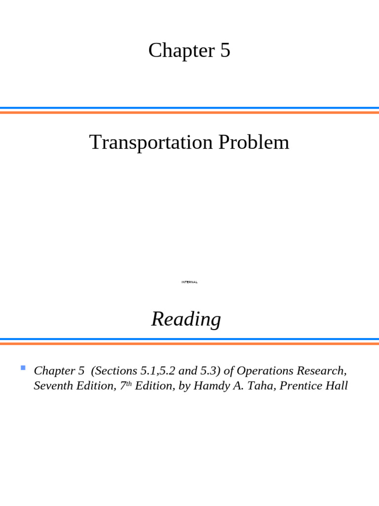 Transportation Problem Overview and Methods | PDF | Algorithms And Data ...