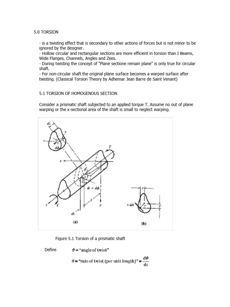 Torsion 123 | PDF | Bending | Stress (Mechanics)
