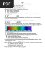 VIBGYOR Colors and Wavelengths Explained | PDF