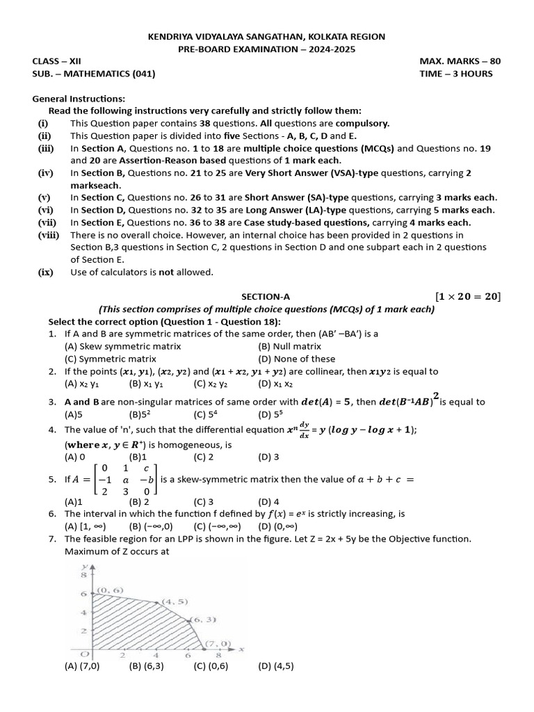 Maths QP 1 | PDF | Continuous Function | Function (Mathematics)