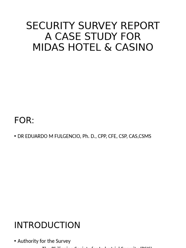 Security Survey Midas | PDF | Physical Security