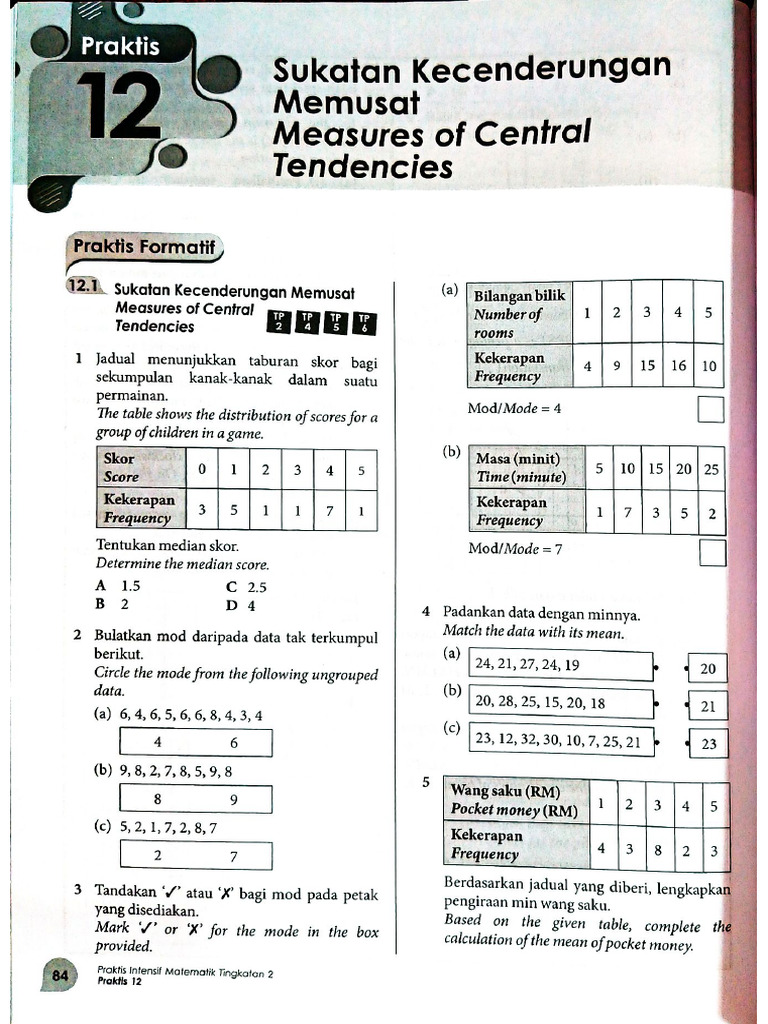 Form 2 Math Chapter 10 - 13 Exercises 1-Pages-Deleted | PDF