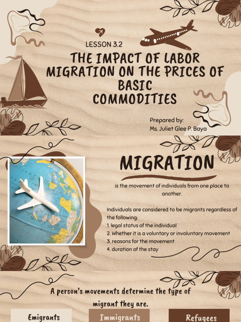 Econ Lesson 3.2 | PDF | Human Migration | Migrant Worker