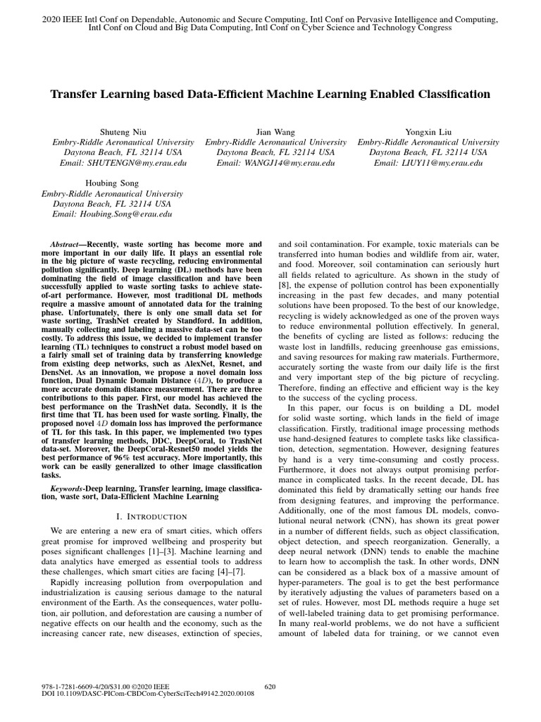 19.transfer Learning Based Data-Efficient Machine Learning Enabled ...