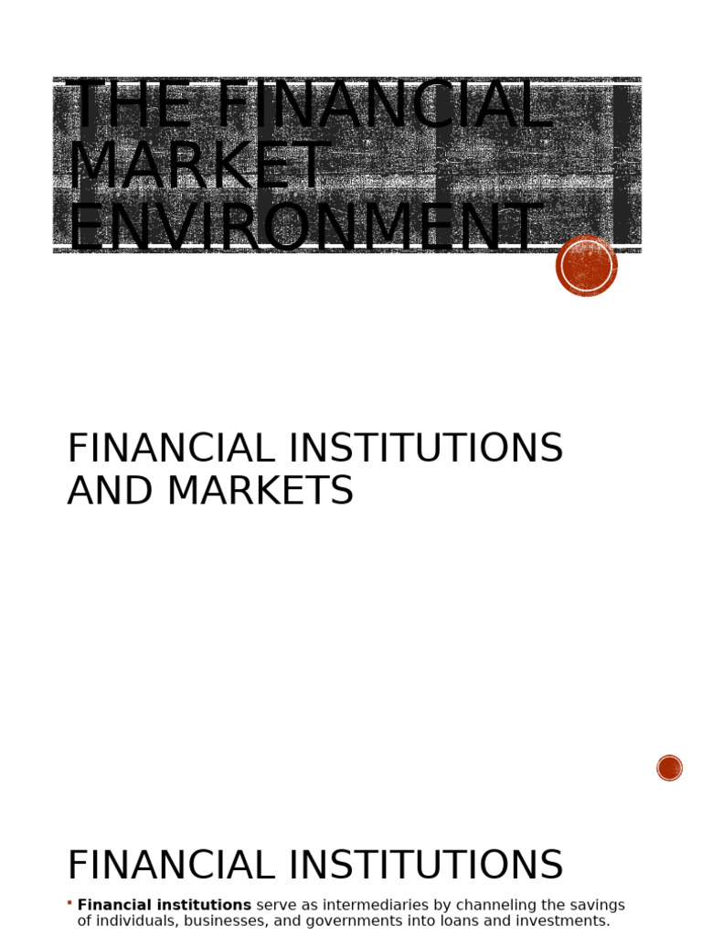 FINN03B - 02. Financial Market Environment | PDF | Mortgage Backed ...