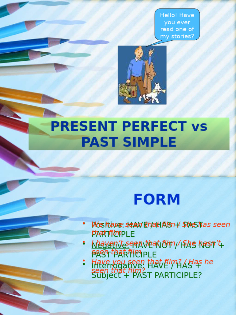 Present Perfect vs Past Simple Guide | PDF | Languages | Foreign ...