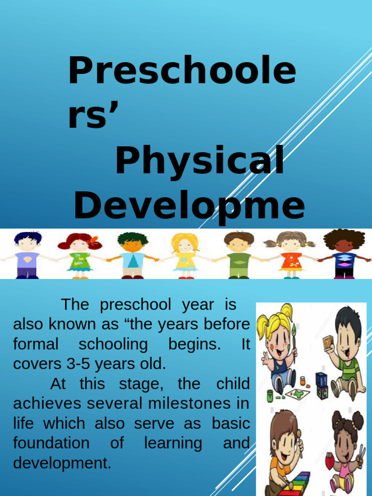 Preschoolers Physical Development 1 | PDF | Preschool