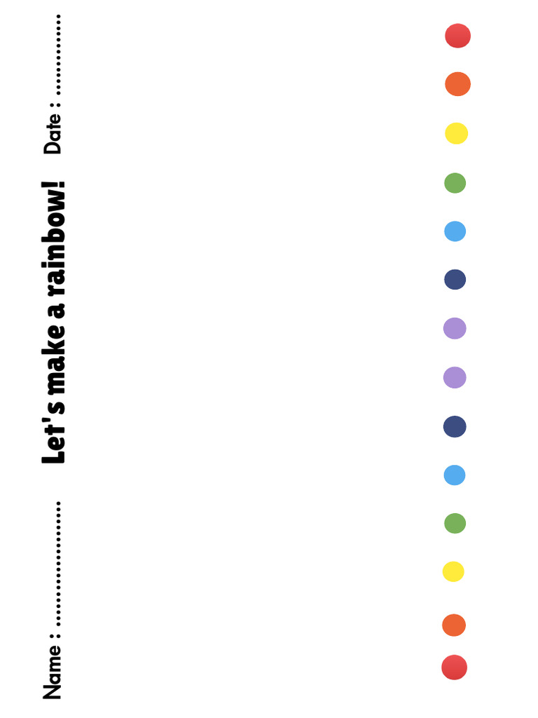 Let's make a rainbow | PDF