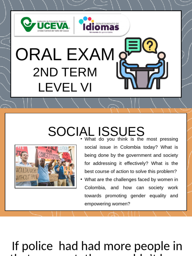 Oral Test 2nd Term Level VI | PDF