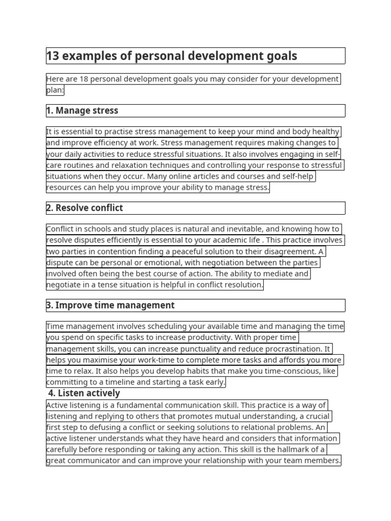 Q2-Personal Development Goals | PDF | Empathy | Psychological Resilience