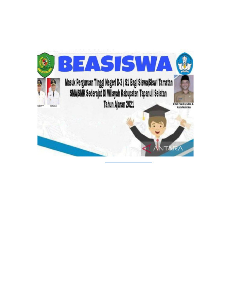 Beasiswa Pemkab Tapsel untuk Siswa PTN | PDF | Ilmu Sosial